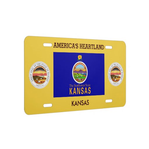 Kansas Custom Front License Plate | Zazzle