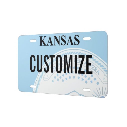 Kansas Custom License Plate | Zazzle