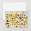 Kansas Funny Vintage Map Postcard | Zazzle