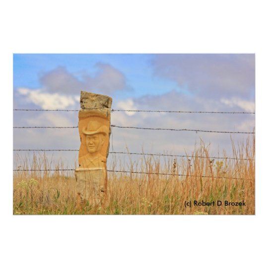 Kansas Limestone Fence Photo Print | Zazzle.com