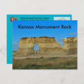 Kansas Monument Rock POST CARD | Zazzle