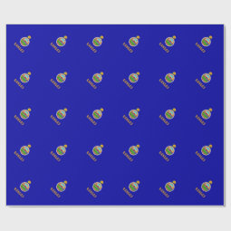 Kansas State Flag Design Wrapping Paper | Zazzle