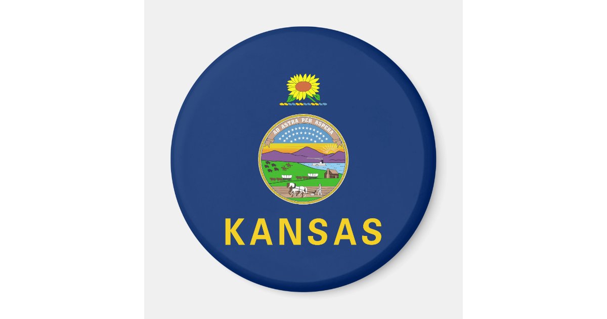 Kansas State Flag Magnet | Zazzle
