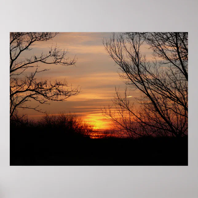 Kansas Sunset Poster | Zazzle