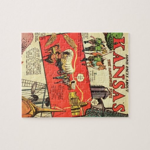 Kansas the Sunflower State Jigsaw Puzzle | Zazzle