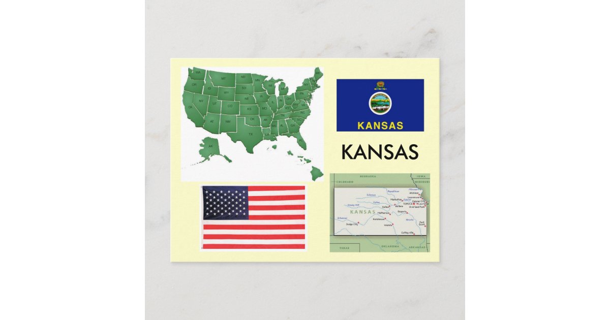 Kansas, USA Postcard | Zazzle