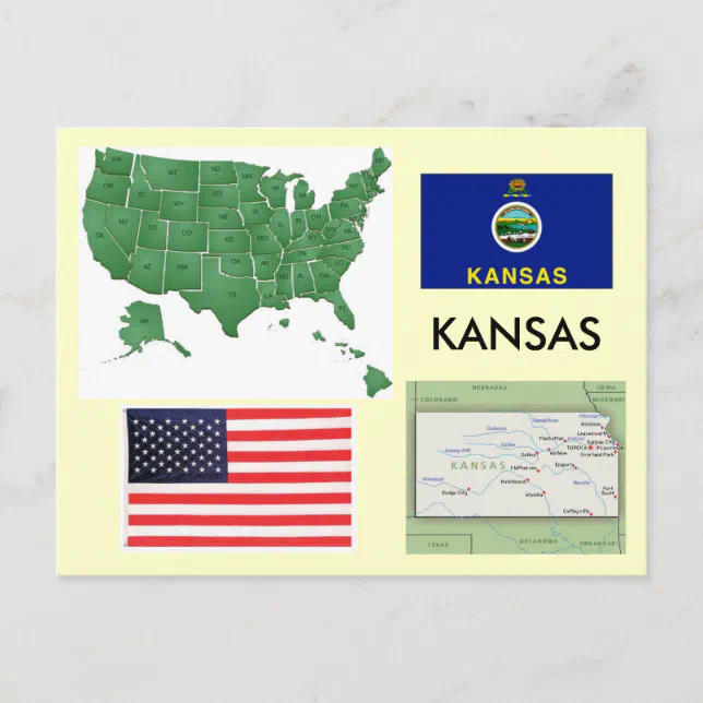 Kansas, USA Postcard | Zazzle