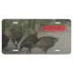 Kansas Wild Turkey on a road License Plate | Zazzle