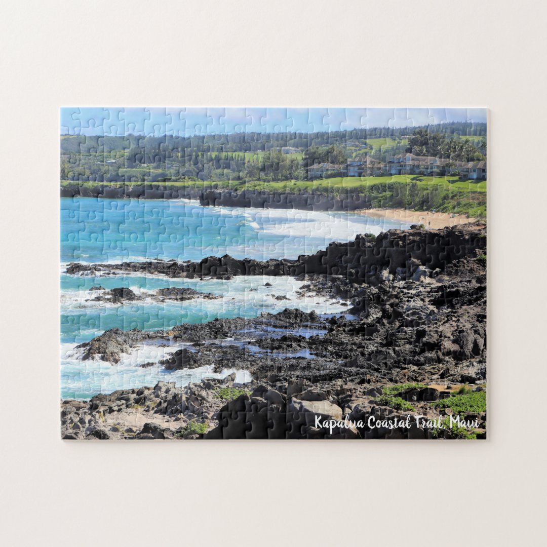 Kapalua Coastal Trail Maui Jigsaw Puzzle | Zazzle