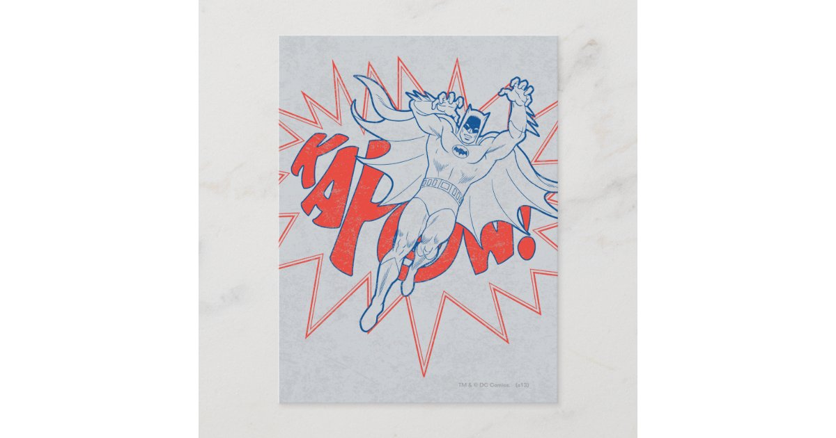 KAPOW! Batman Graphic Postcard | Zazzle