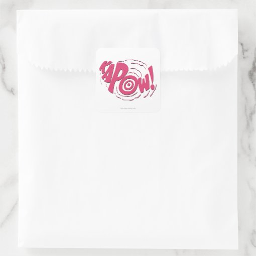 KAPOW! SQUARE STICKER | Zazzle
