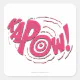KAPOW! SQUARE STICKER | Zazzle