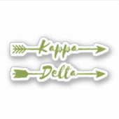 Kappa Delta Arrow Sticker | Zazzle