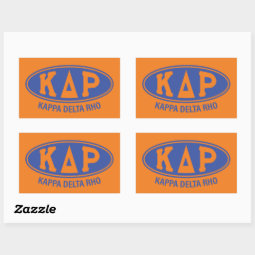 Kappa Delta Rho | Vintage Rectangular Sticker | Zazzle