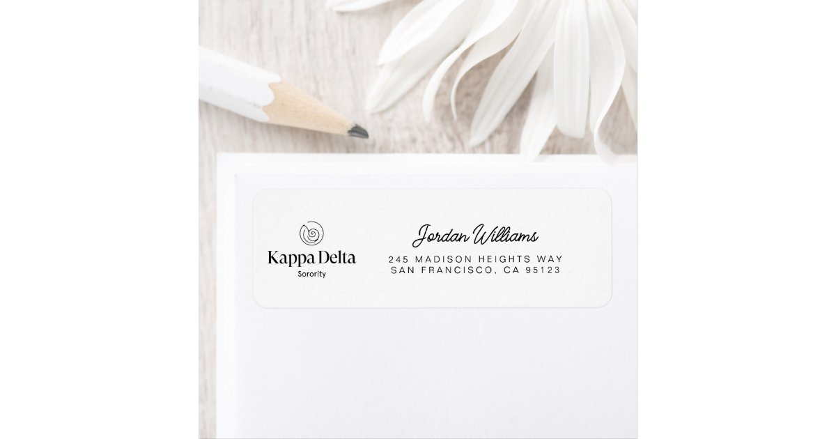 Kappa Delta Sorority Official Logo Label | Zazzle