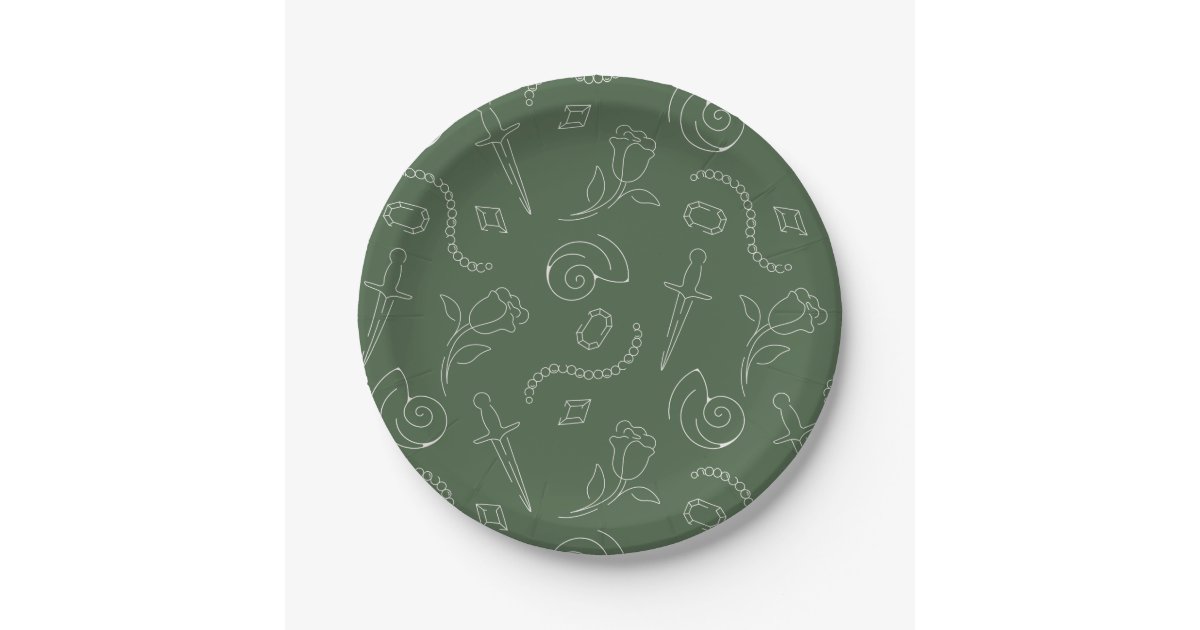 Kappa Delta Sorority Symbolic Pattern Design Paper Plates | Zazzle
