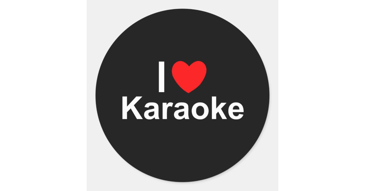 Karaoke Classic Round Sticker | Zazzle