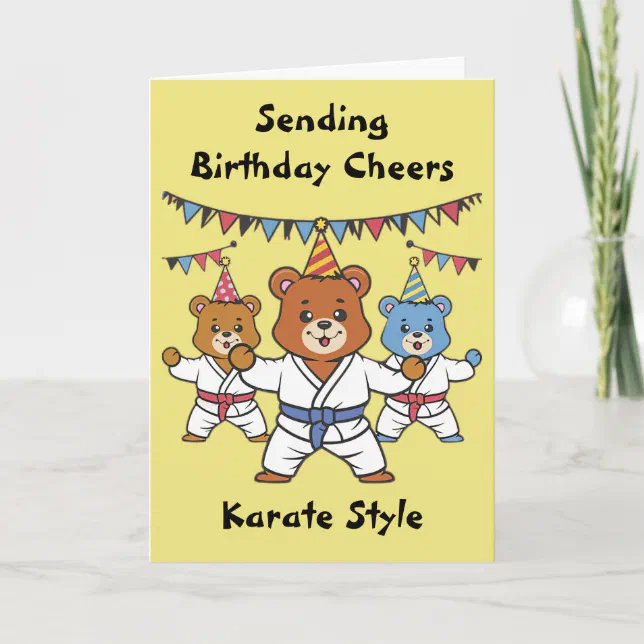 Karate Birthday Card | Zazzle