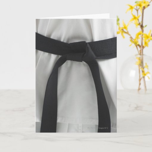 Karate black belt card | Zazzle