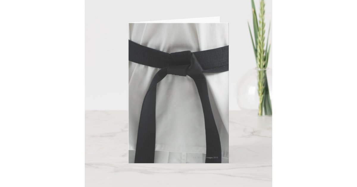Karate black belt card | Zazzle