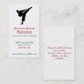 Karate Business Card | Zazzle