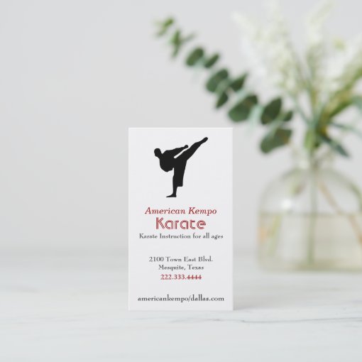 Karate Business Card | Zazzle