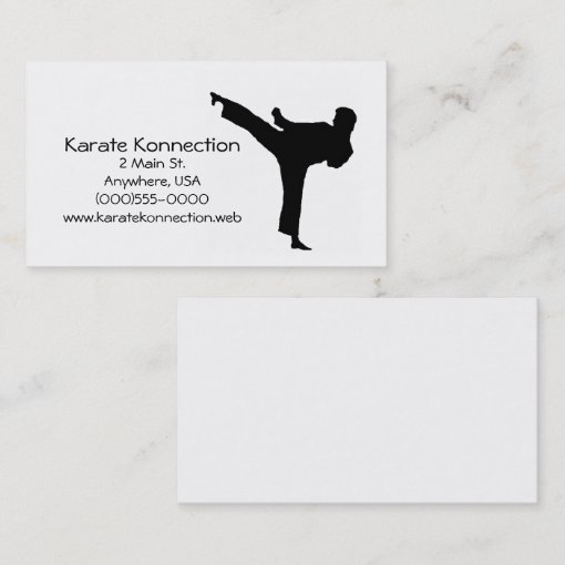 Karate Business Cards | Zazzle