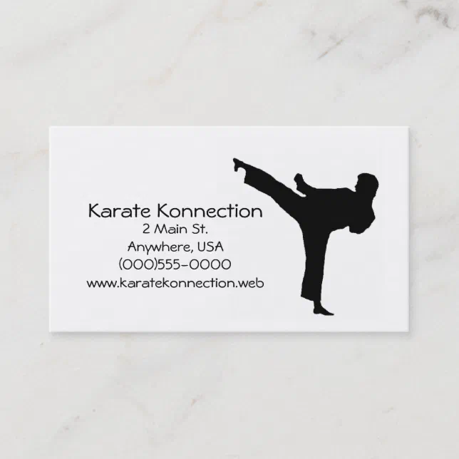 Karate Business Cards | Zazzle