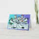 Karate Christmas Snowmen Greeting Card | Zazzle
