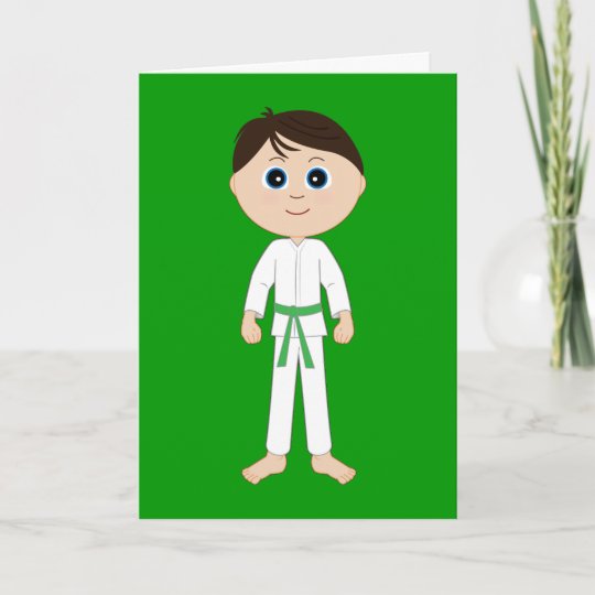 Karate Congratulations Green Belt Card | Zazzle.com