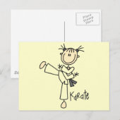 Karate Girl Tshirts and Gifts Postcard | Zazzle