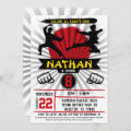 Karate Kid Martial Arts Cobra Kai Invitation | Zazzle