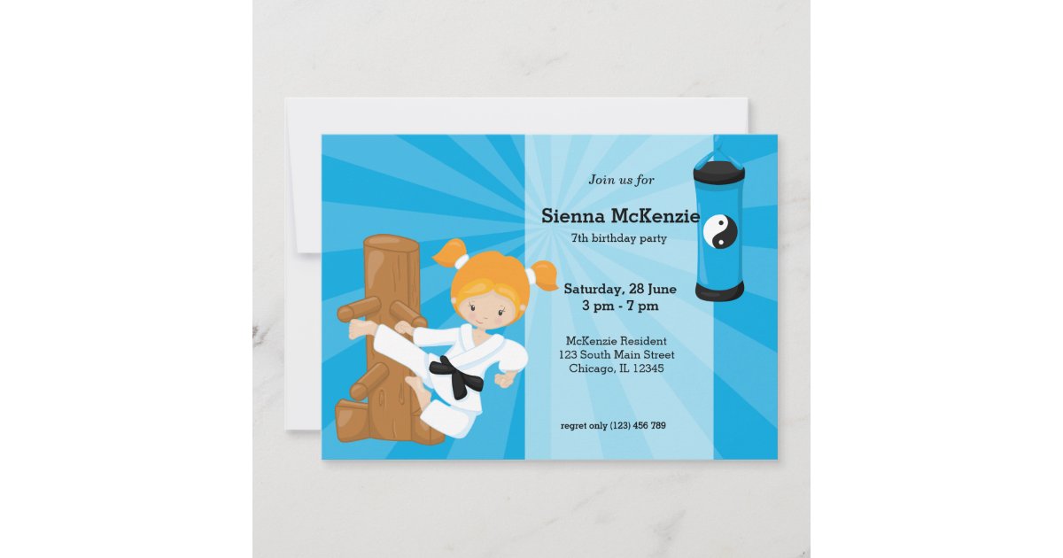 Karate Kids Invitation | Zazzle