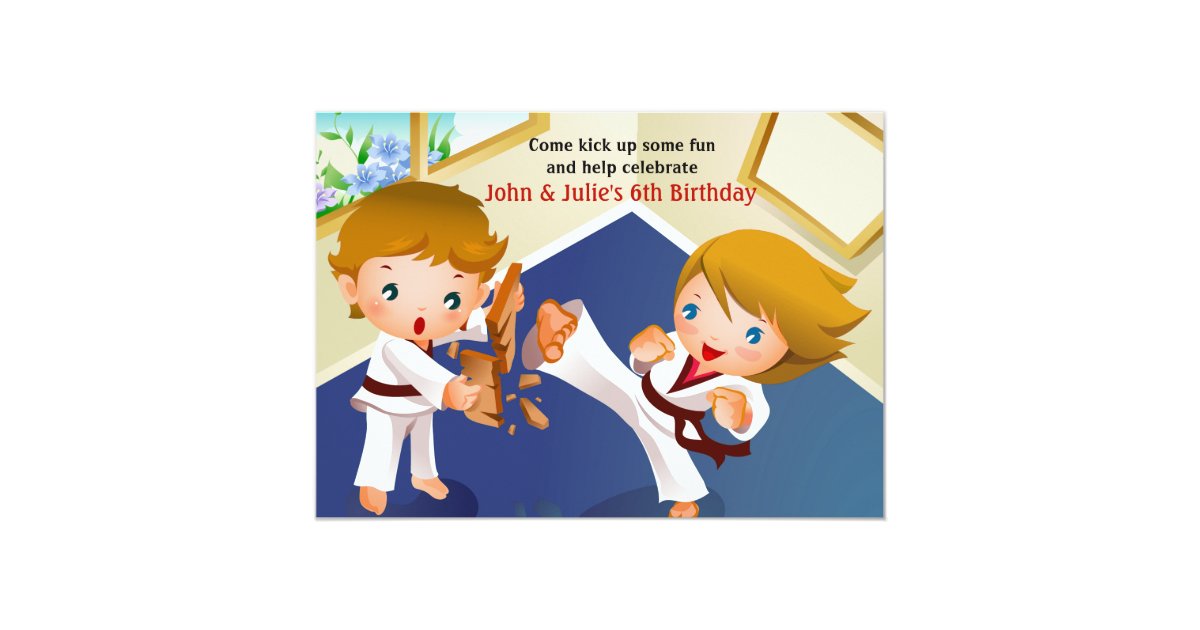 Karate Kids Invitation | Zazzle.com