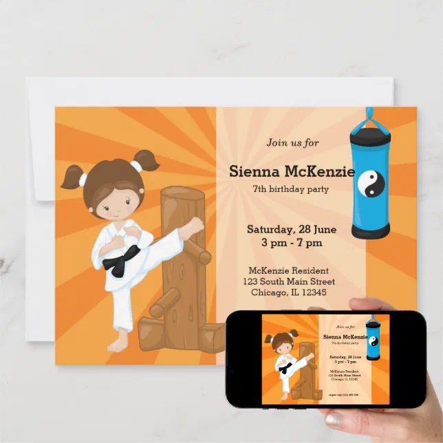 Karate Kids Invitation | Zazzle