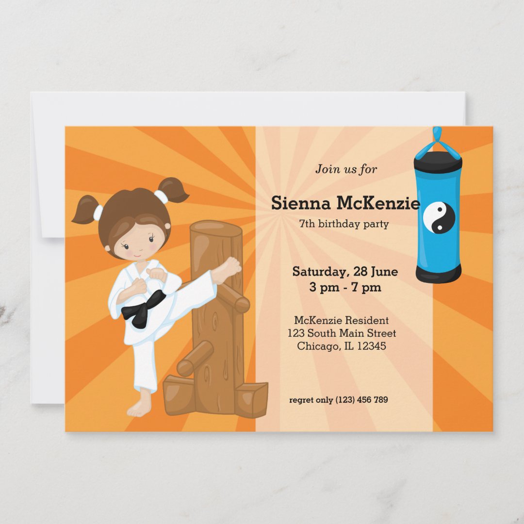 Karate Kids Invitation | Zazzle