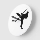 Karate Personalized Clock | Zazzle