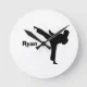 Karate Personalized Clock | Zazzle