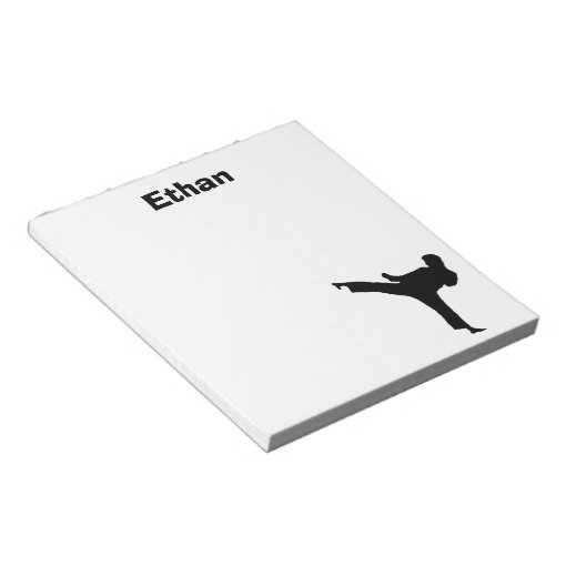 Karate Personalized Notepad | Zazzle