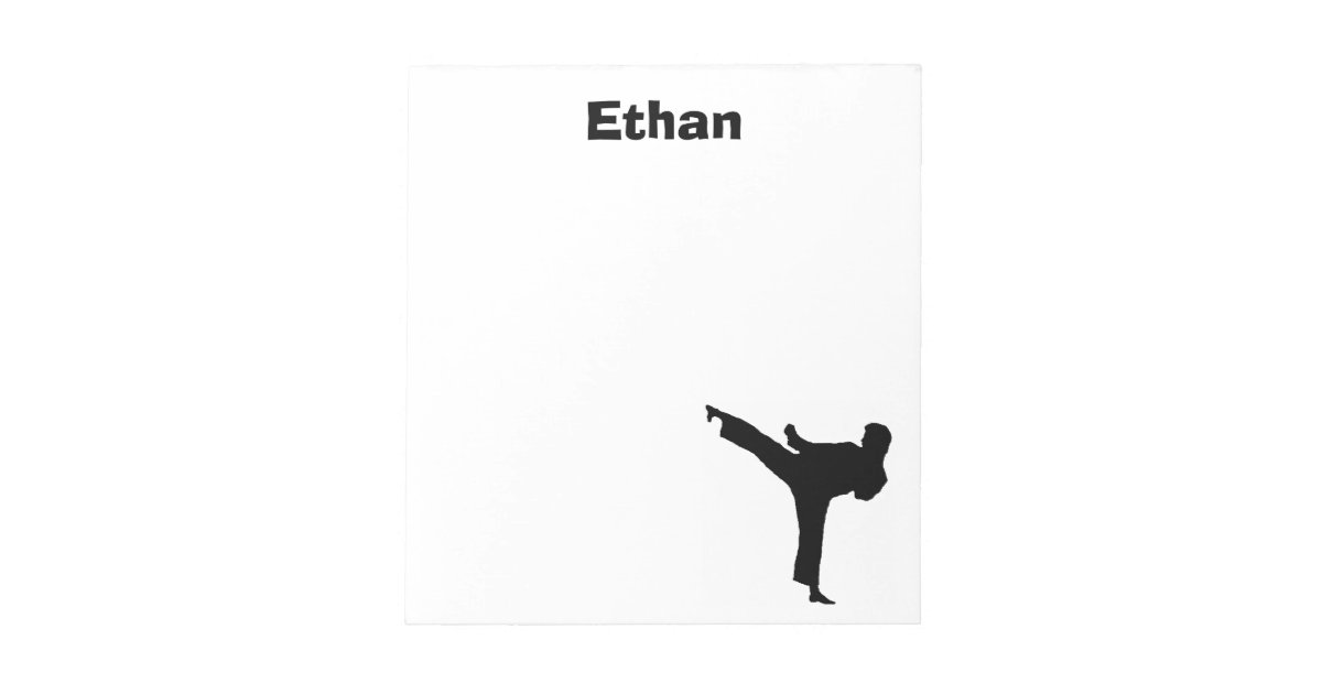 Karate Personalized Notepad | Zazzle