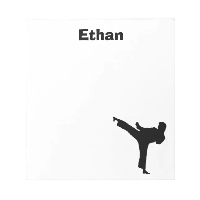 Karate Personalized Notepad | Zazzle