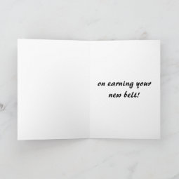 Karate Silver Congratulations Card | Zazzle