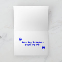 Karate Snowmen and Reindeer Karate Tournament Card | Zazzle