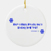 Karate Snowmen with Weapons Ornament Round | Zazzle