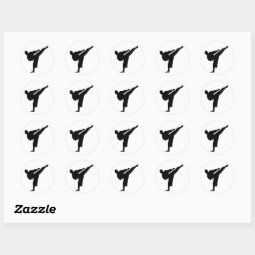 Karate / Taekwondo Kick Sticker | Zazzle