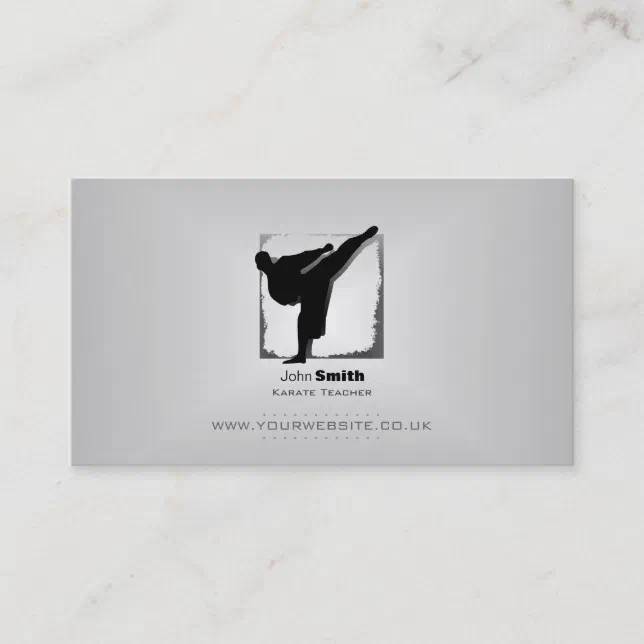 Karate Teacher Business Card | Zazzle