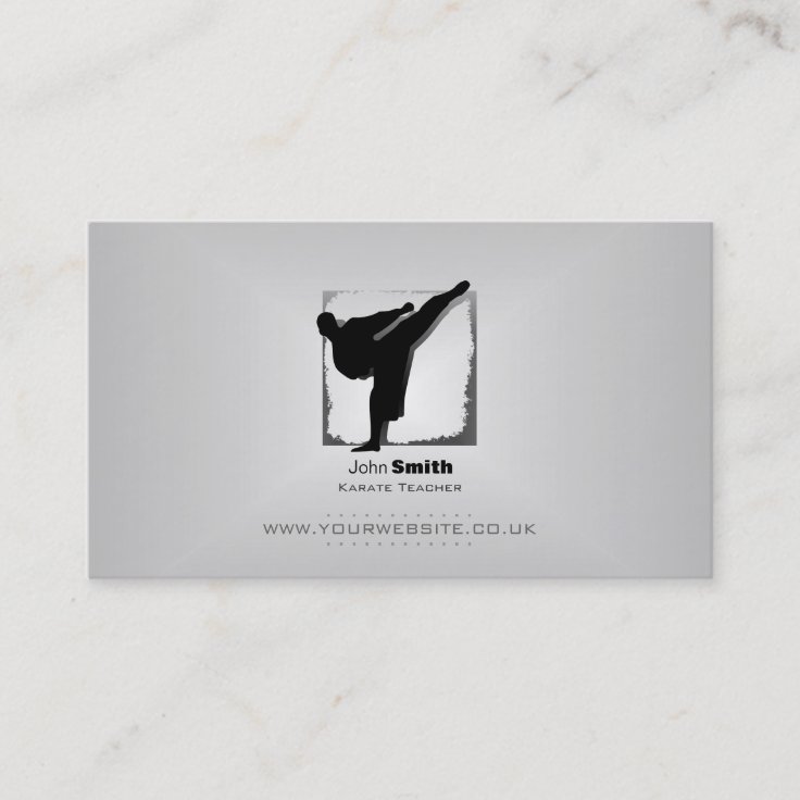 Karate Teacher Business Card | Zazzle