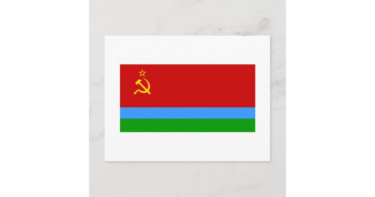 Karelo-Finnish SSR Flag Postcard | Zazzle