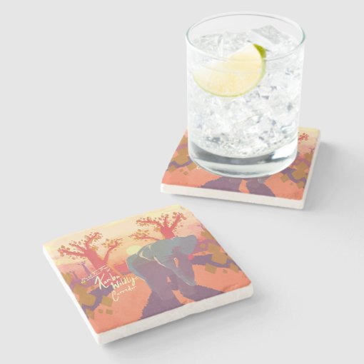 Kariba Wildlife Corridor Stone Coaster | Zazzle