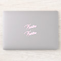 Karina Decorative Name in Pink x2 Sticker | Zazzle